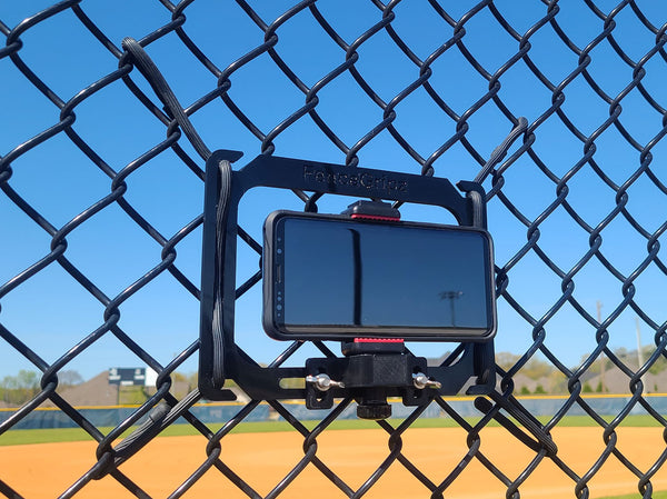 iPhone, Samsung phone fence mount for baseball, softball, and tennis ...